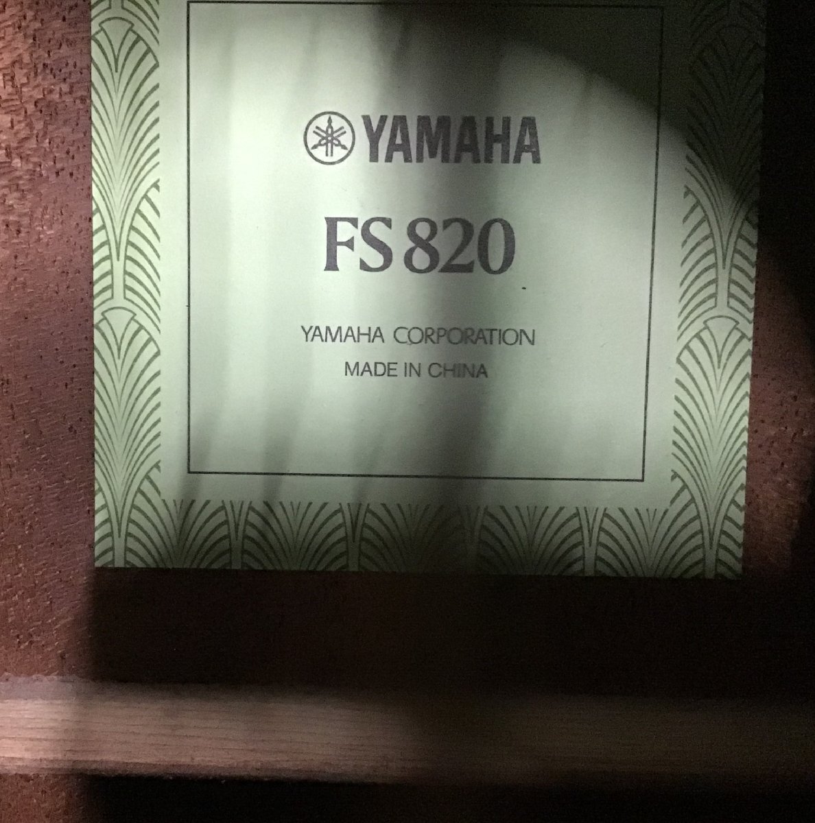 Yahoo!オークション - 管理番号=cYAMAHA FS820 JUNK ヤマハ アコーステ...