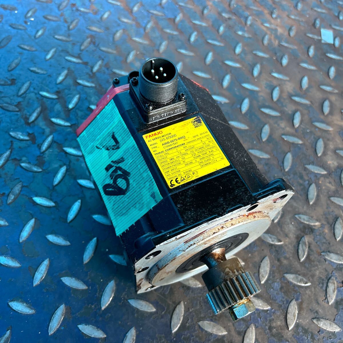 T8335 FANUC ファナック ACサーボモーター βis8/3000 A06B-0075-B003 2015年 PULSECODER βiA128 A860-2020-T301 ジャンク ...