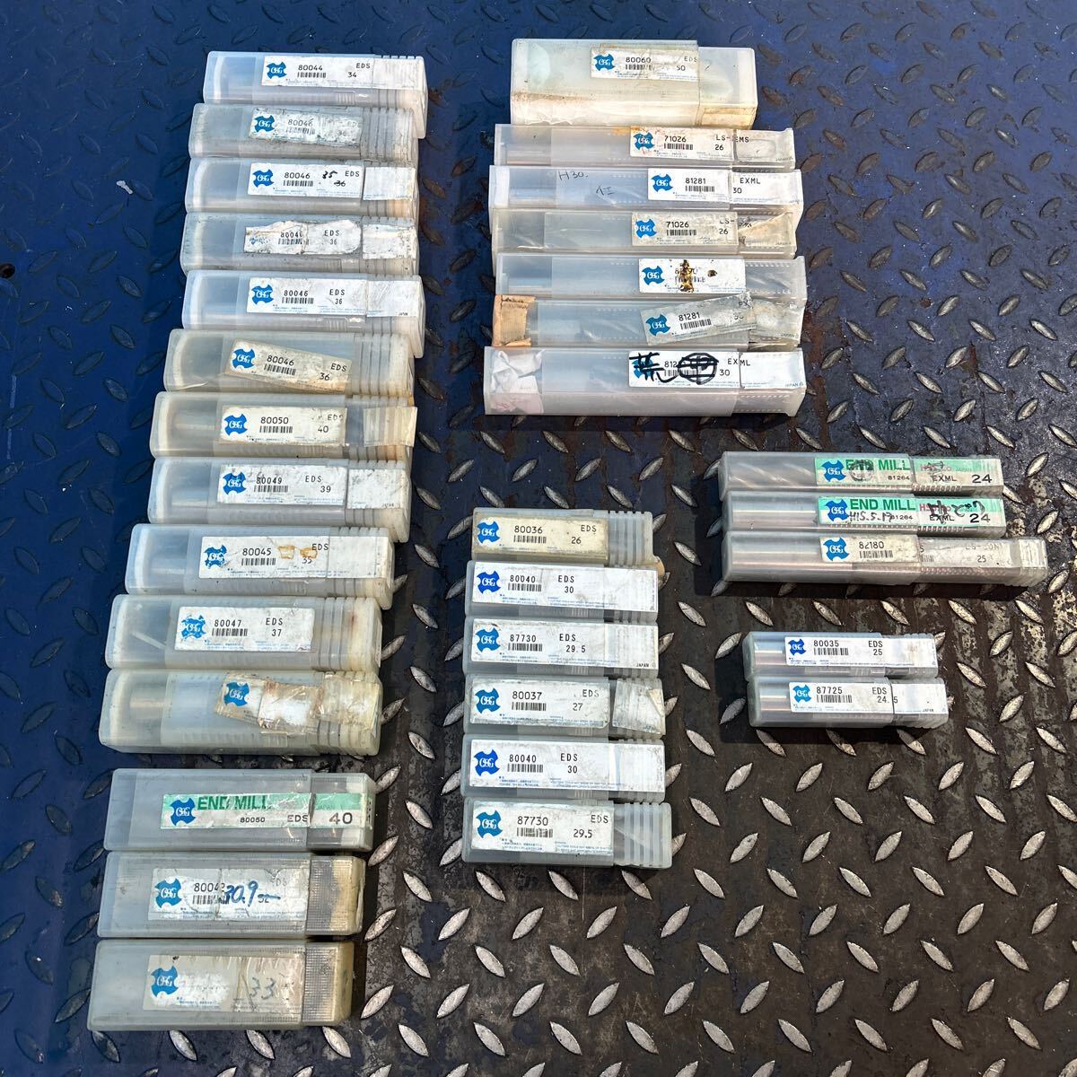 Yahoo!オークション - T8612 OSG エンドミル 【無選別】約26kg分 写真...