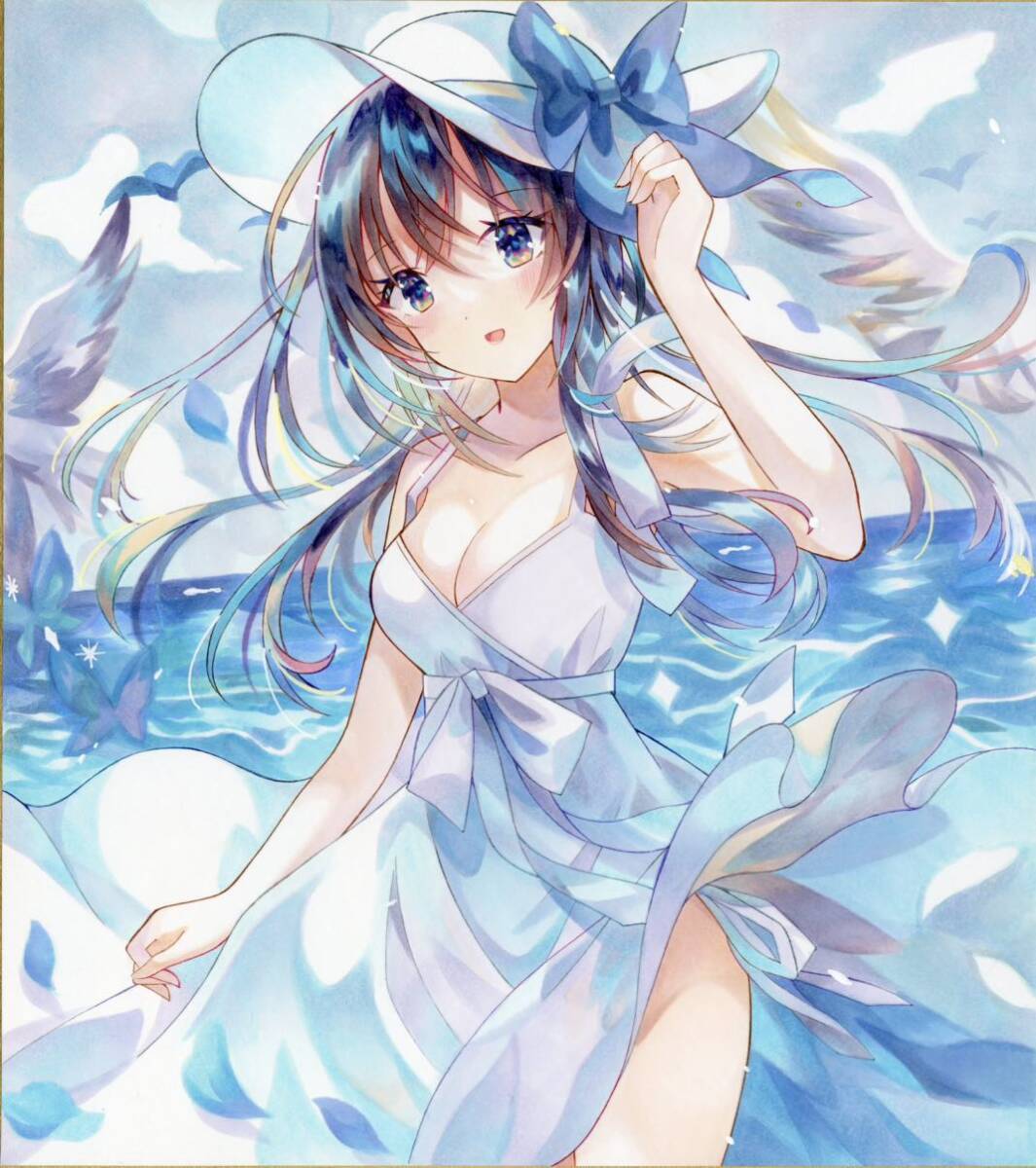 手描きイラスト オリジナル Summer Fantasia 大色紙 27.3cm×24.2cm(手描きイラスト)｜売買されたオークション情報、yahooの商品情報をアーカイブ公開 ...