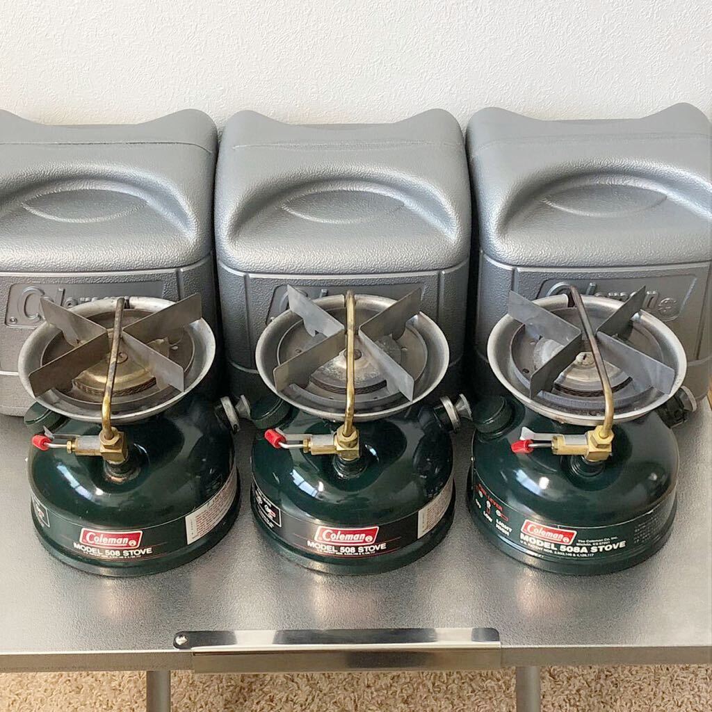 Yahoo!オークション - Coleman 508 508A ガソリンストーブ 3台セット