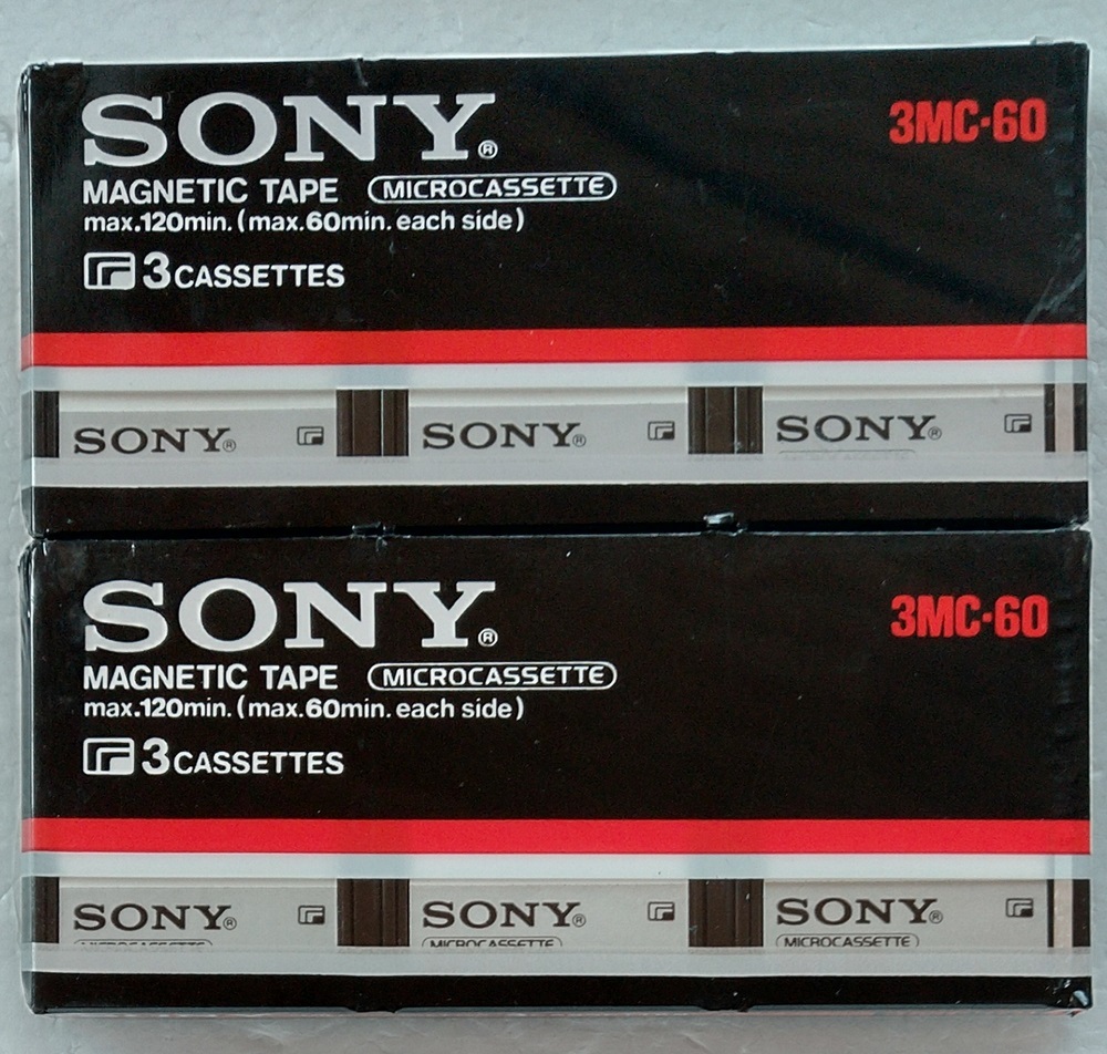 Yahoo!オークション - SONY 60分6本 マイクロカセットテープ 3MC-60 2...
