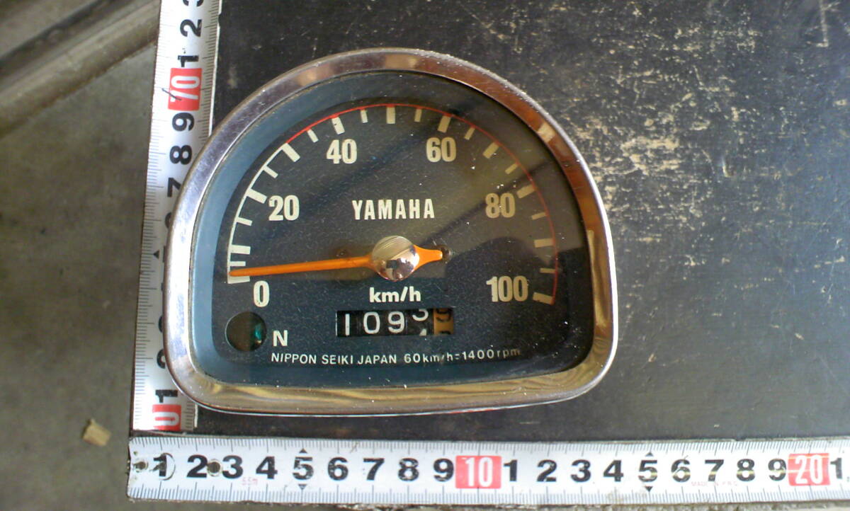 Yahoo!オークション - ヤマハ YAMAHA 車種不明 100km/h スピードメータ...