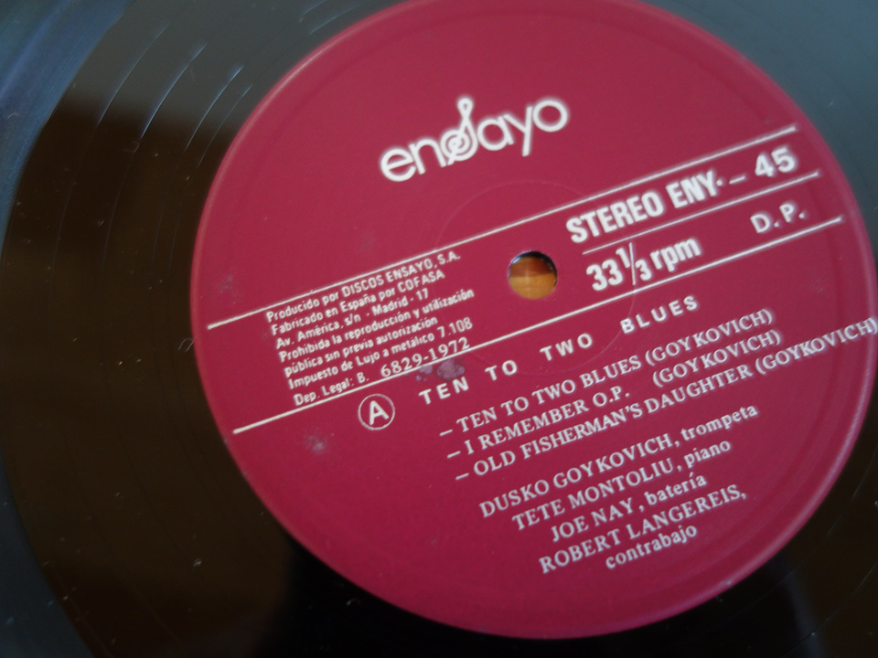 Yahoo!オークション - スペイン盤 美品 DUSKO GOYKOVICH TEN TO TWO BL...