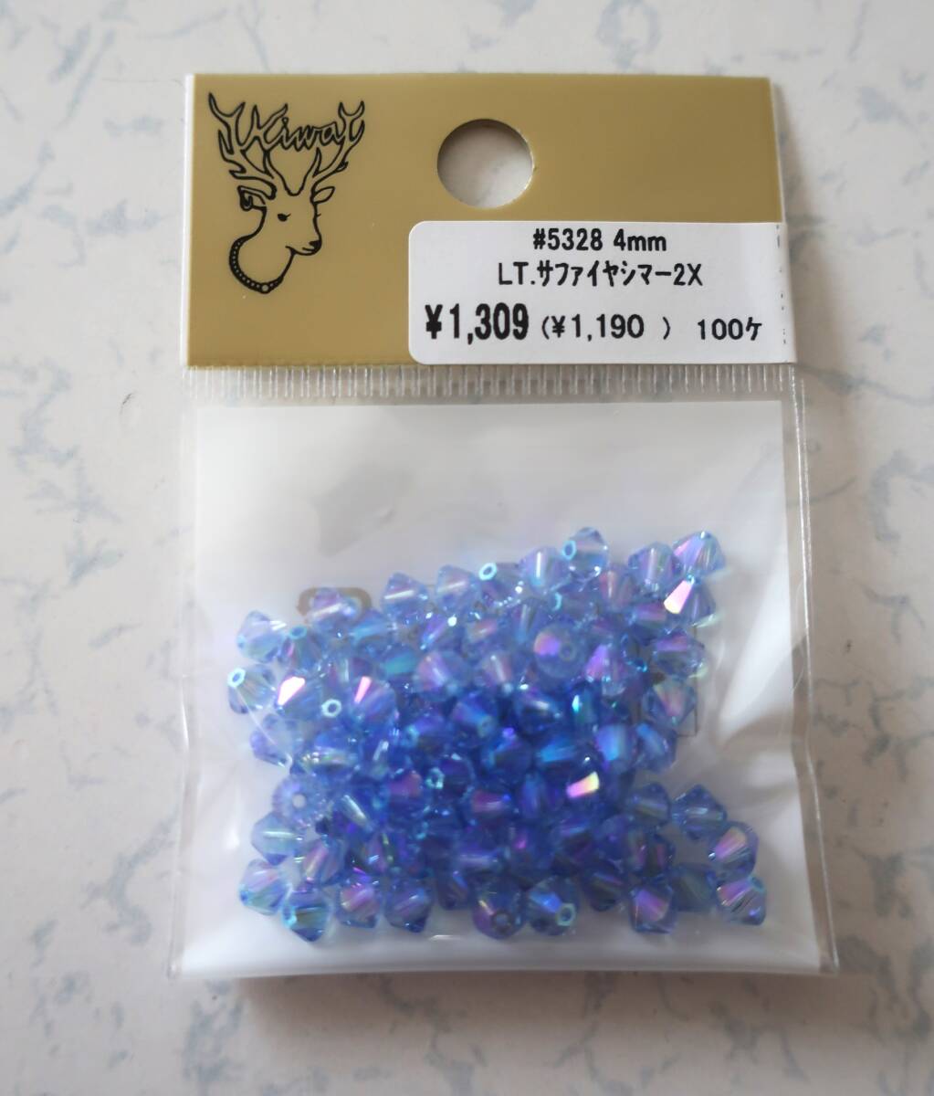 Yahoo!オークション - 新品 貴和クリスタル 4mm 100個 #5328 / ライト...