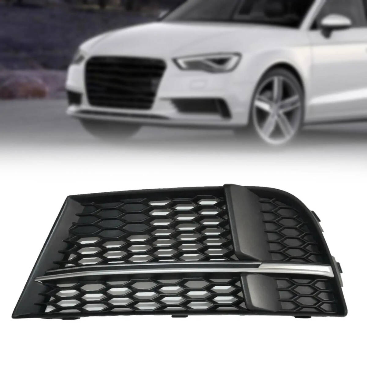 Yahoo!オークション - 爆売れ AUDIフォグライトグリル左1P アウディ AU...