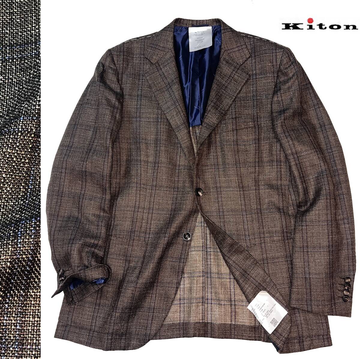 Yahoo!オークション - 95万 Kiton 世界頂点 カシミア70% シルク 総手縫...