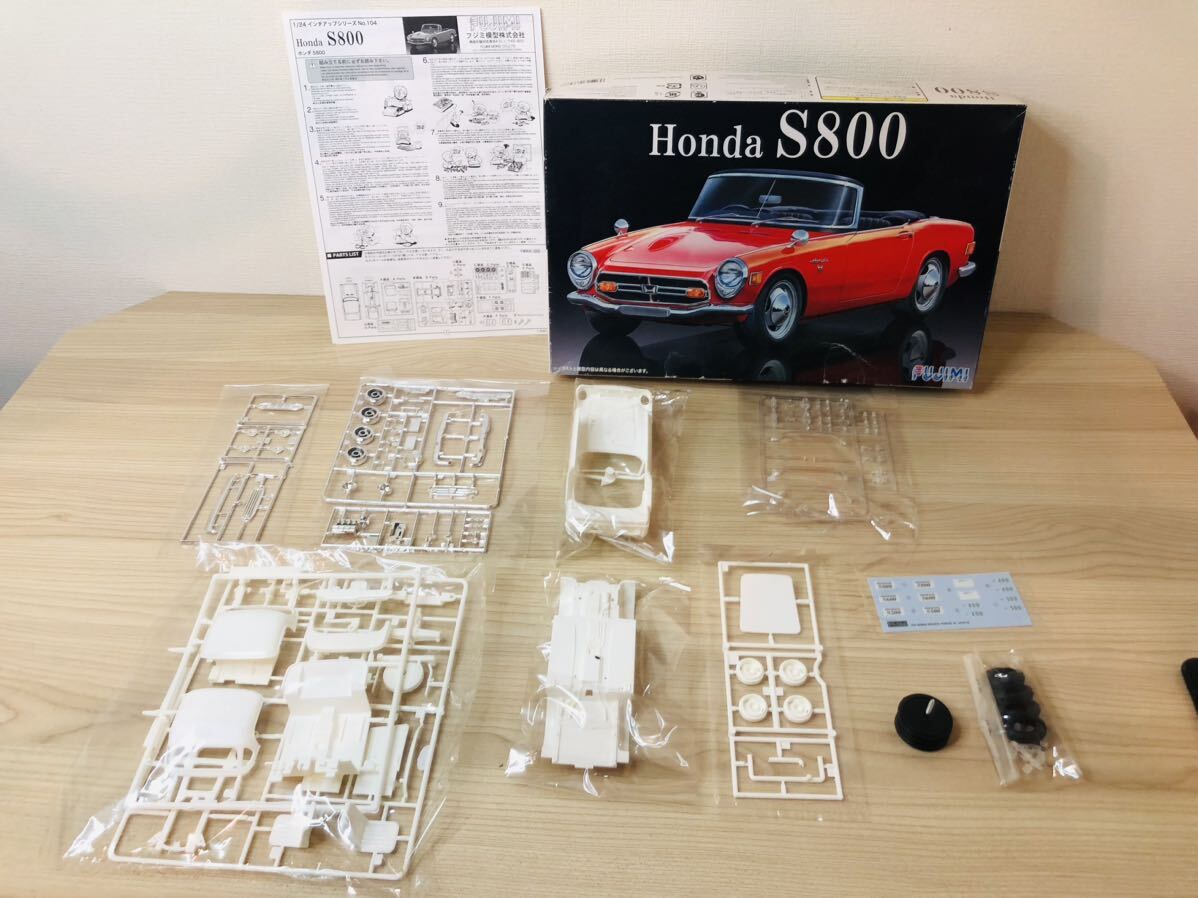Yahoo!オークション - 未組立 FUJIMI HONDA S800 1/24 スケール フ...