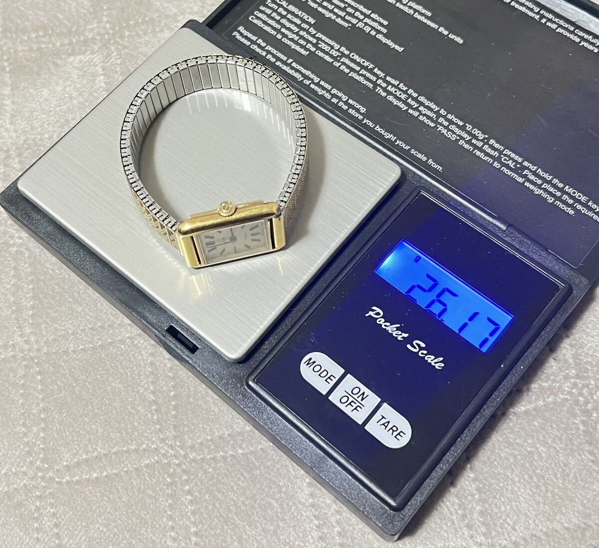 Yahoo!オークション - OMEGA DEVILLE 金無垢 オメガ デビル 18K 750 ゴ...