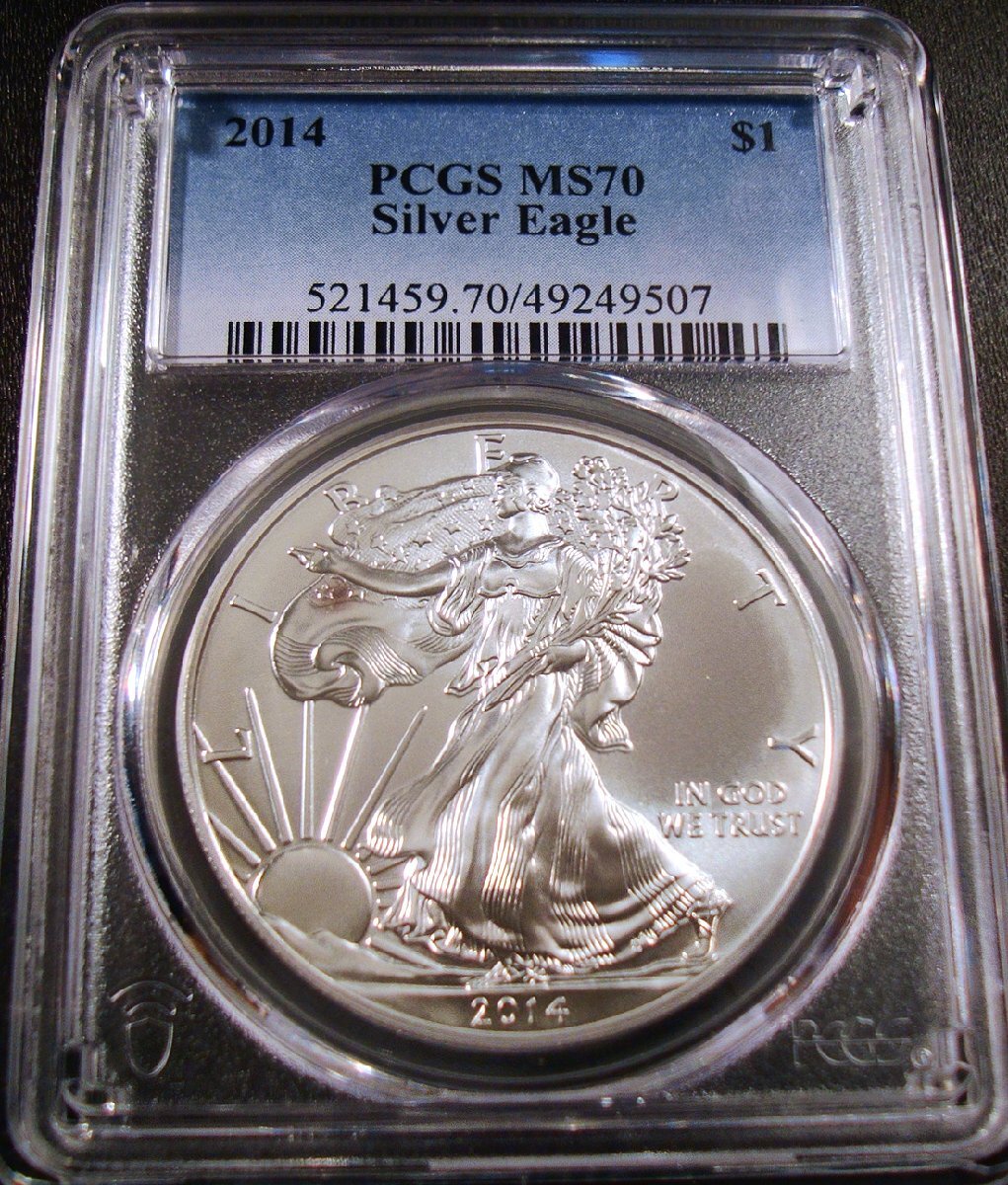 Yahoo!オークション - アメリカ 2014年 PCGS MS70 イーグル銀貨