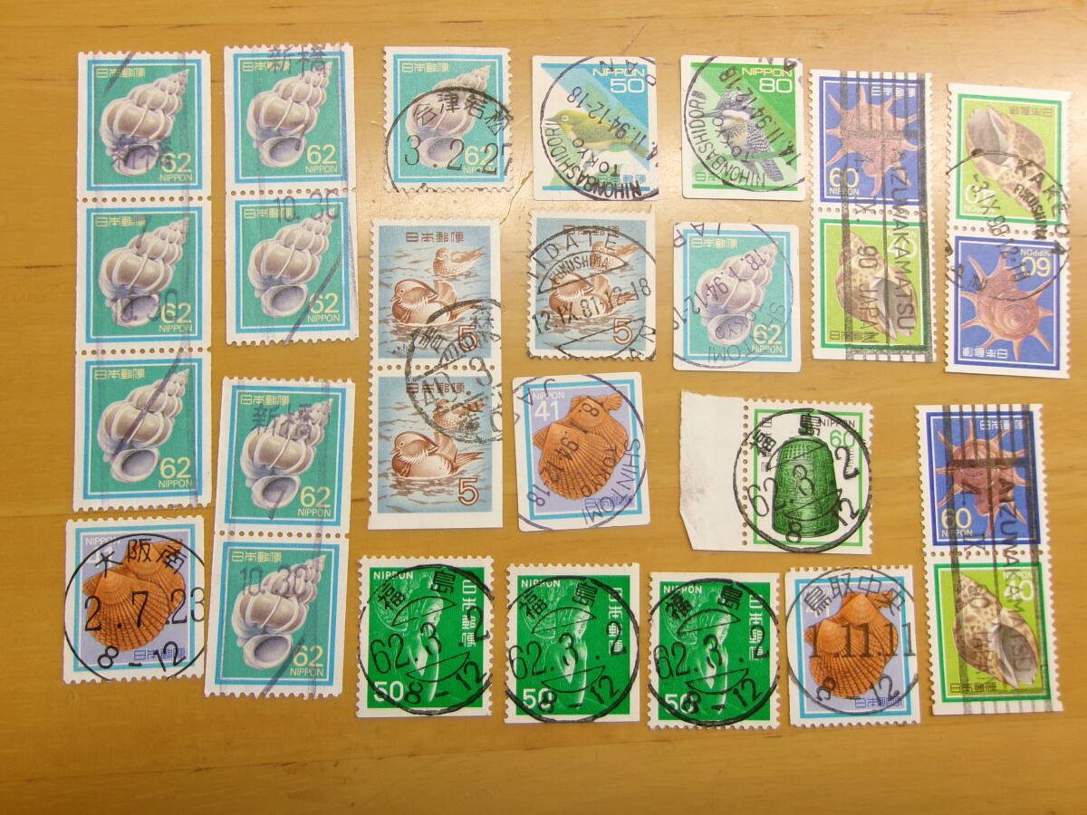 Yahoo!オークション - (k012)コイル 切手帳 消印ロット