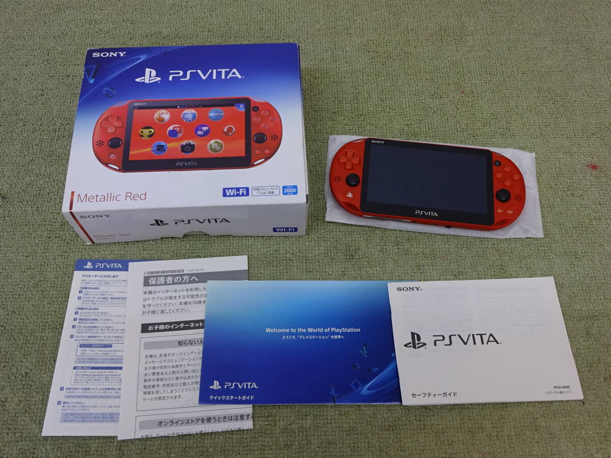 Yahoo!オークション - 073-N19) 中古品 SONY playstation PS Vita Wi-F...