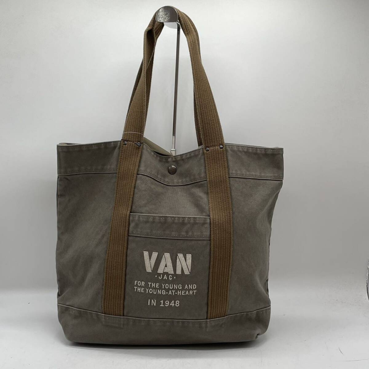 Yahoo!オークション - BN1533 VAN JAC ヴァンヂャケット トートバッグ...