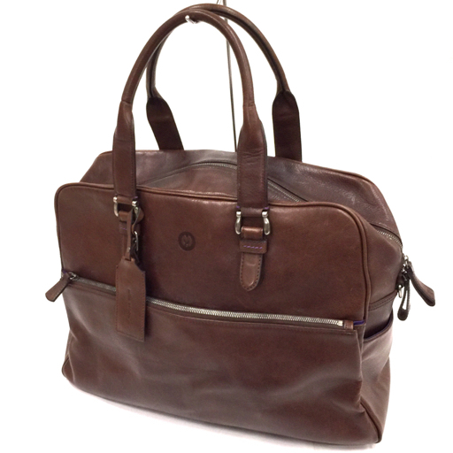 Yahoo!オークション - ミラショーン 2WAボストンバッグ メンズ ブラウ...