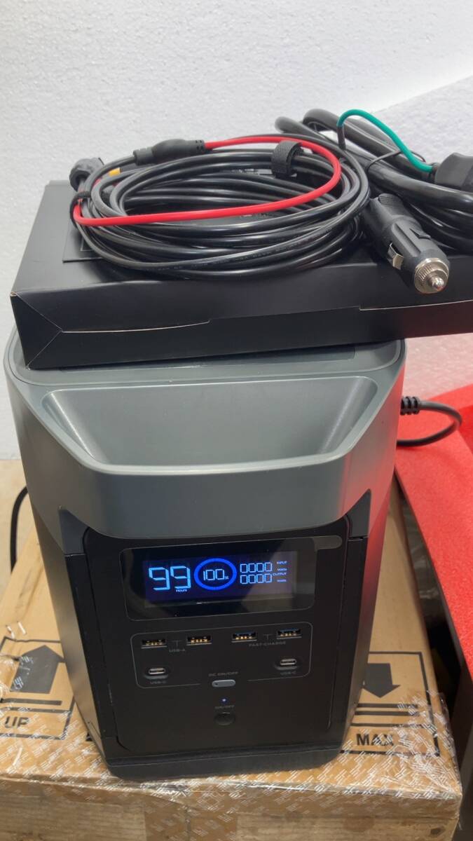 / 汚れなど有り/ECOFLOW エコフロー EFDELTA EF3 Pro 大容量ポータブルバッテリー /ポータブル電源 EFDELTA 1300-JP EF3Pro(発電機)｜売買された ...