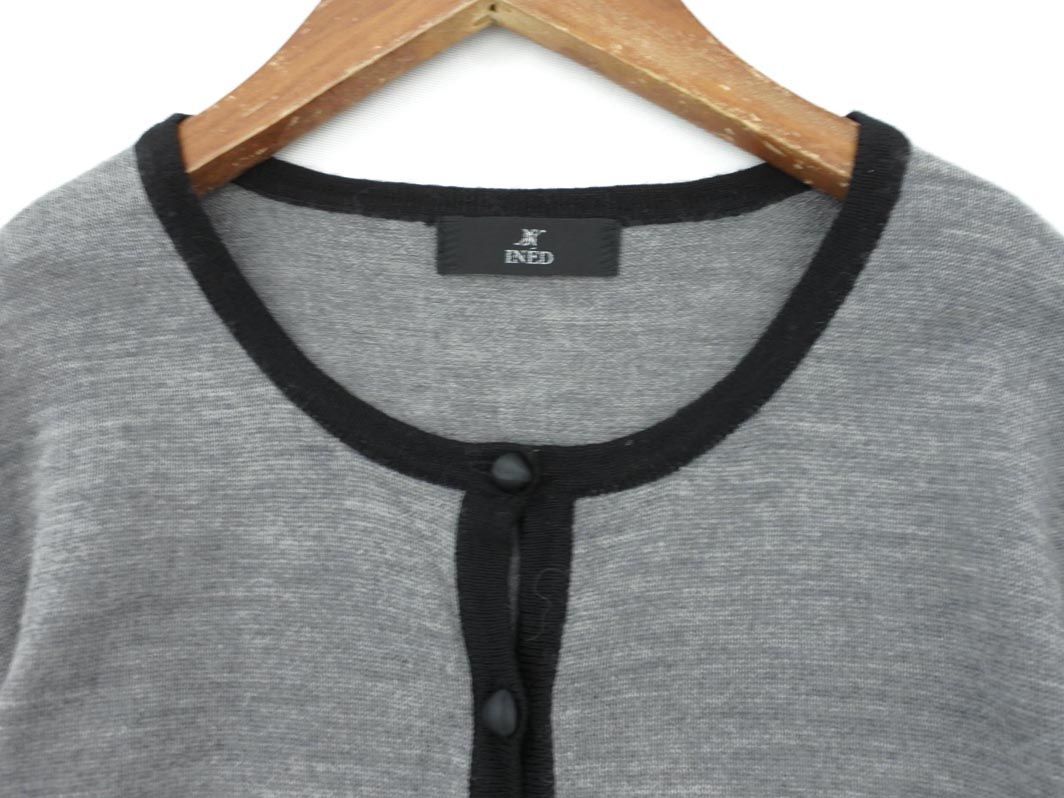 Yahoo!オークション - ネコポスOK INED イネド ウール100% レース カー...