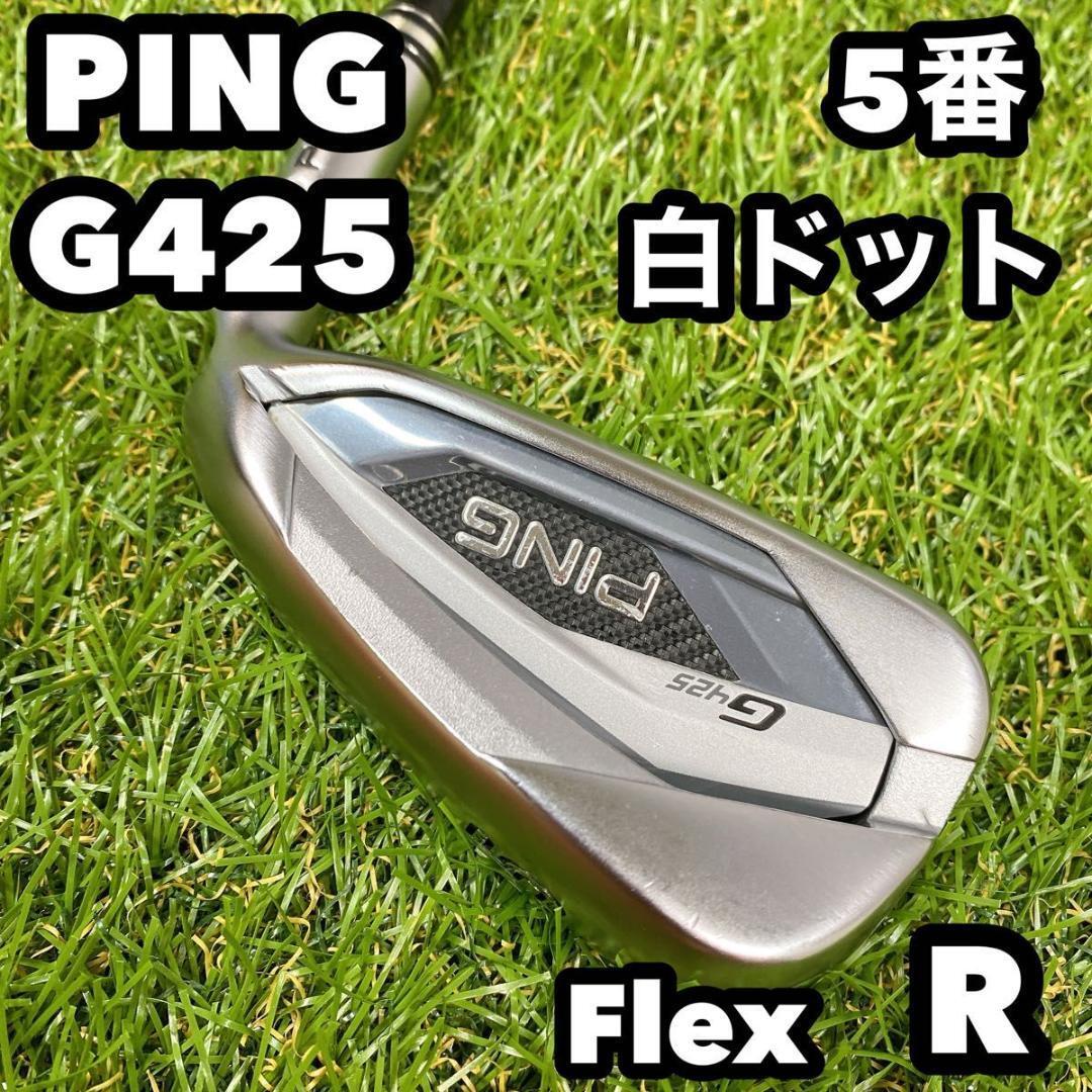 Yahoo!オークション - 【美品】 PING ピン アイアン 5番 G425 R 白ドット