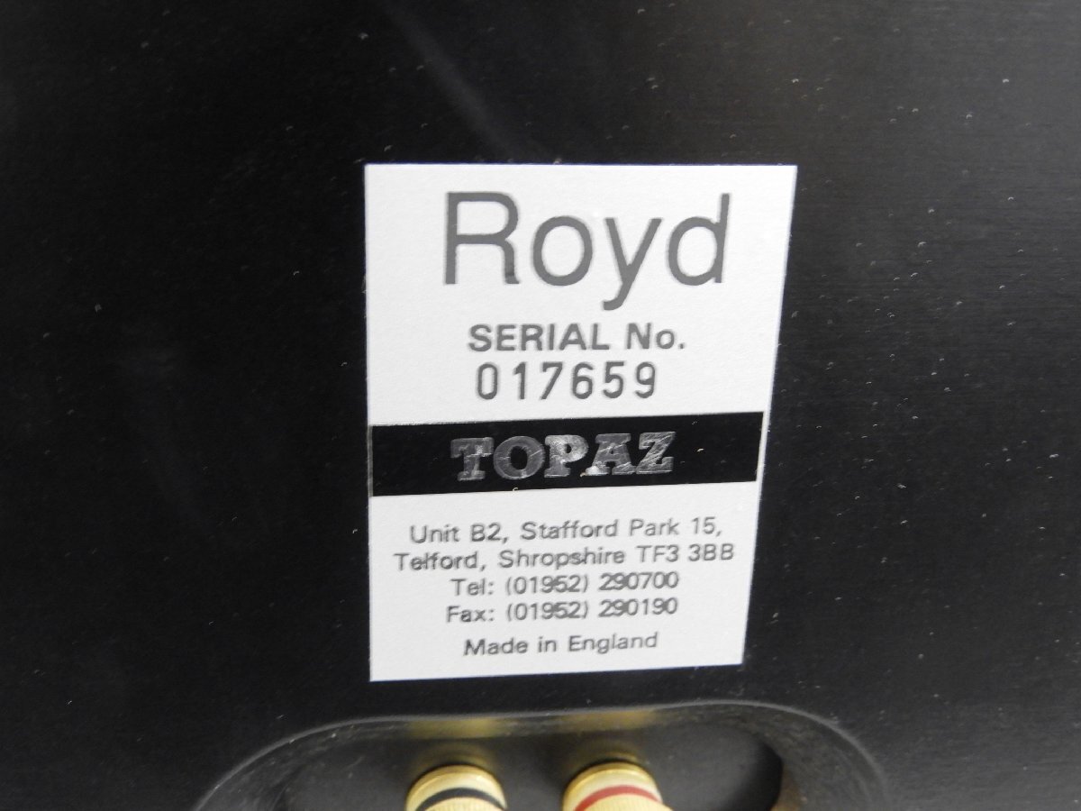 Yahoo!オークション - TG0919 Royd ロイド TOPAZ スピーカーペア 中古...