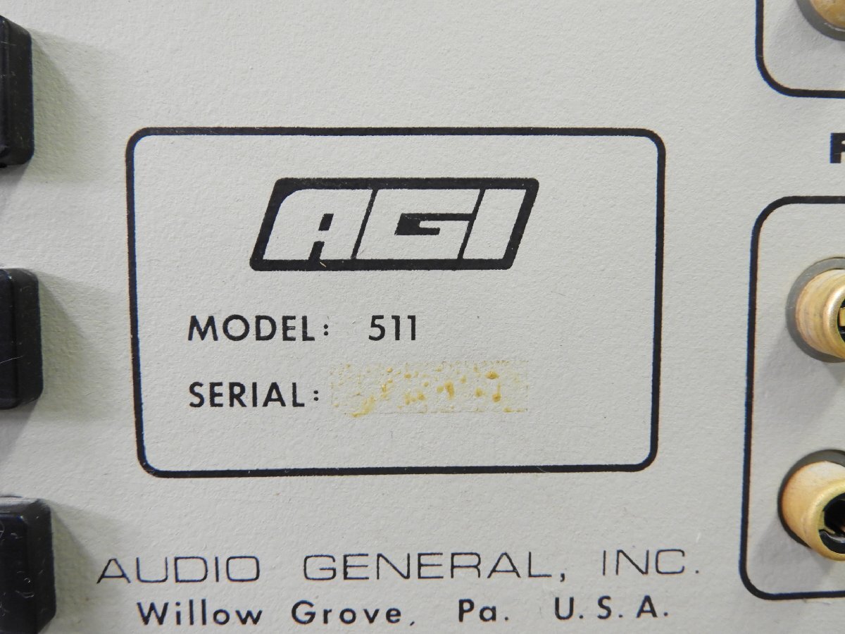Yahoo!オークション - AGI Model 511 プリアンプ コントロールアンプ ...