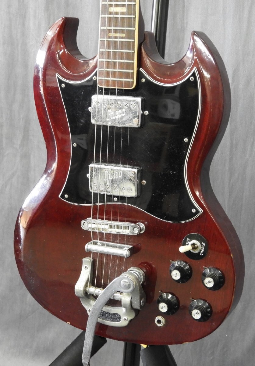 Yahoo!オークション - TG0909 Greco グレコ SGタイプ エレキギター ケ...