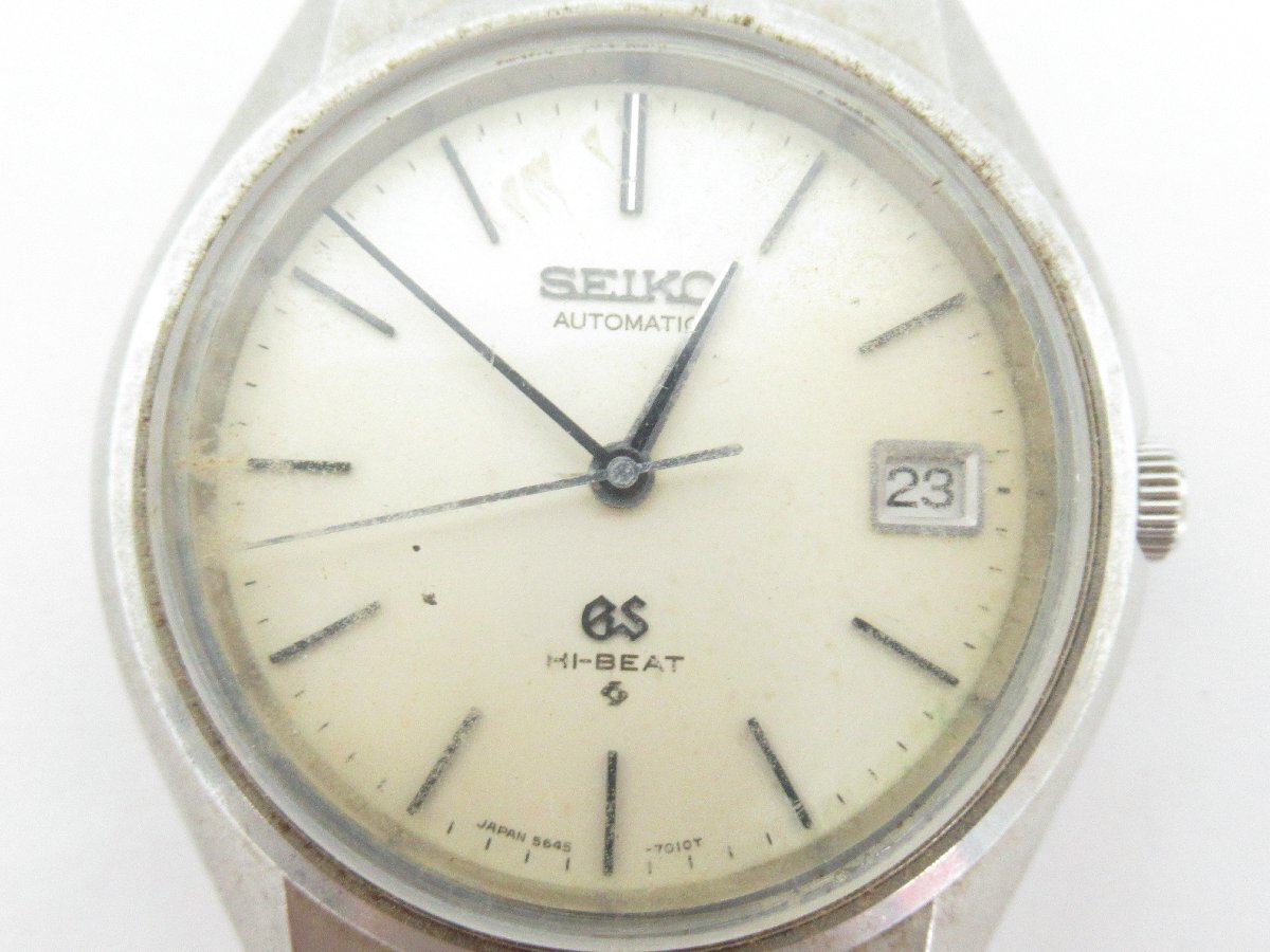 Yahoo!オークション - 中古品 SEIKO GS HI-BEAT 5645-7010 グランドセ...