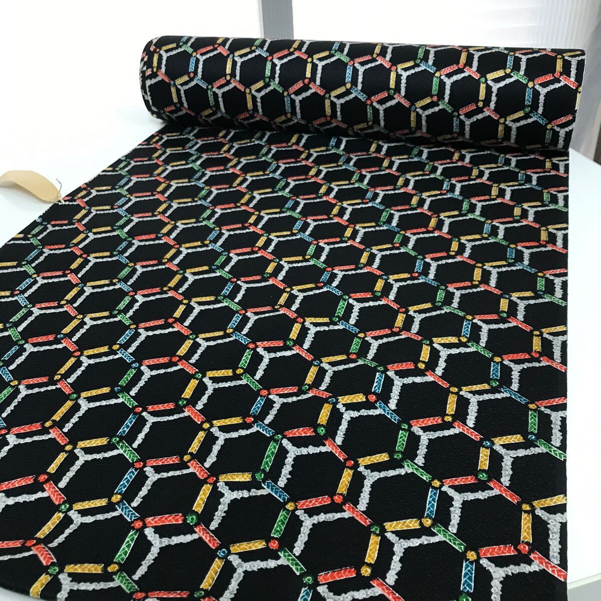 Yahoo!オークション - N055【反物 銀嶺意匠】未仕立て 和裁 ハンドメイ...