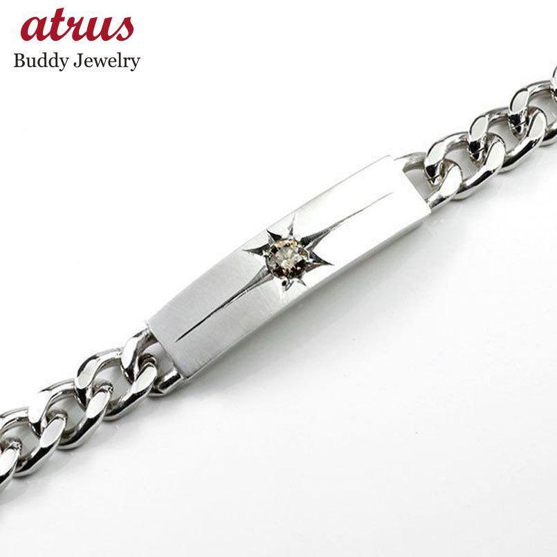 Yahoo!オークション - ブレスレット メンズ ブラウンダイヤモンド 1.0c...