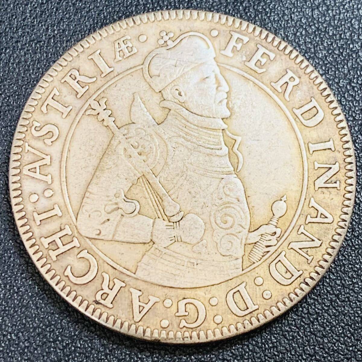Yahoo!オークション - 銀貨 古銭 1595年 オーストリア フェルディナン...