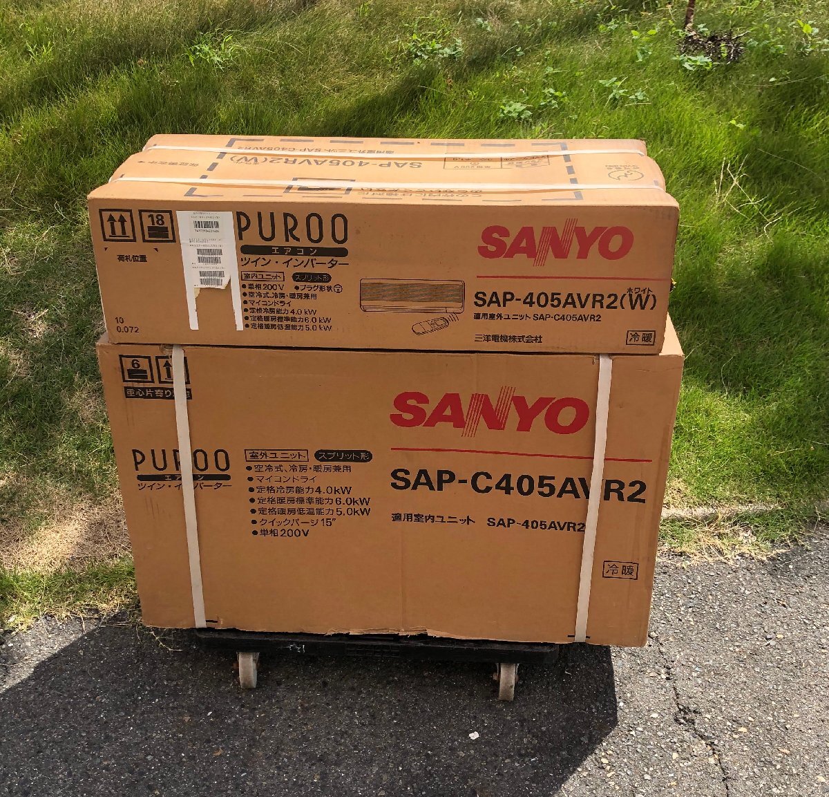 日本代購代標第一品牌【樂淘letao】－$OG$ SANYO エアコン 4.0kw 内外機ユニットセット SAP-405AVA2 SAP-C405AVR2 単200V ツインインバーター ...