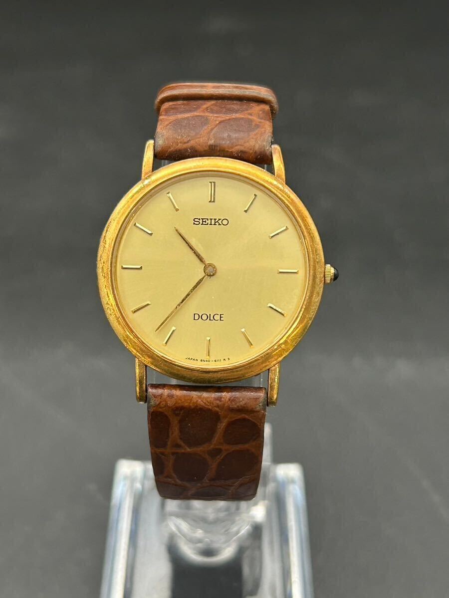 曽我部 9月 No.12 SEIKO DOLCE 18KT 腕時計 クォーツ レザーベルト(その他)｜売買されたオークション情報、yahooの商品情報をアーカイブ公開 - オークファン ...