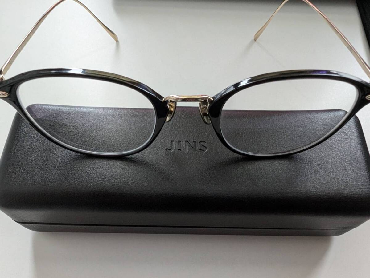 Yahoo!オークション - 【ほぼ未使用】Jins メガネ ombination Titanium...