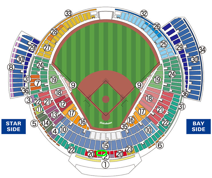 Yahoo!オークション - 9/20(金) 横浜スタジアム バックネット裏 内野指...