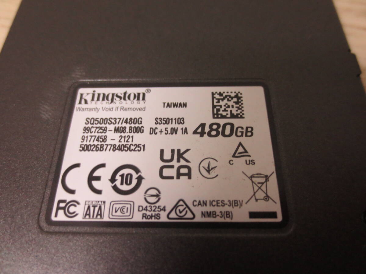 Yahoo!オークション - Kingston 480GB SQ500S37/480G 2.5 SATA SSD
