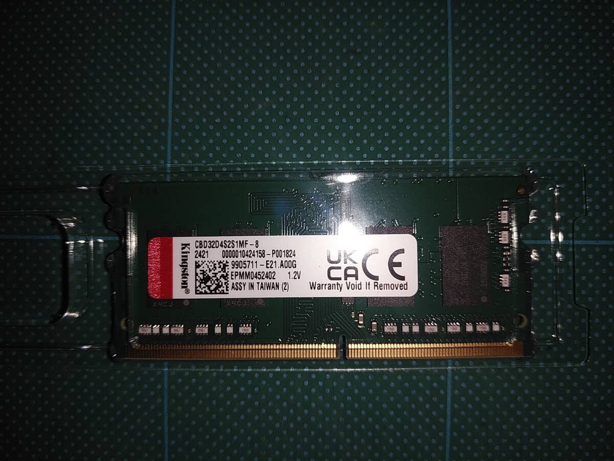 Yahoo!オークション - 中古品 Kingston CBD32D4S2S1MF-8 DDR4-3200