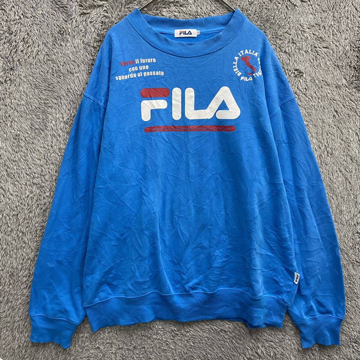 Yahoo!オークション - FILA フィラ スウェット トレーナー サイズ3L ブ...