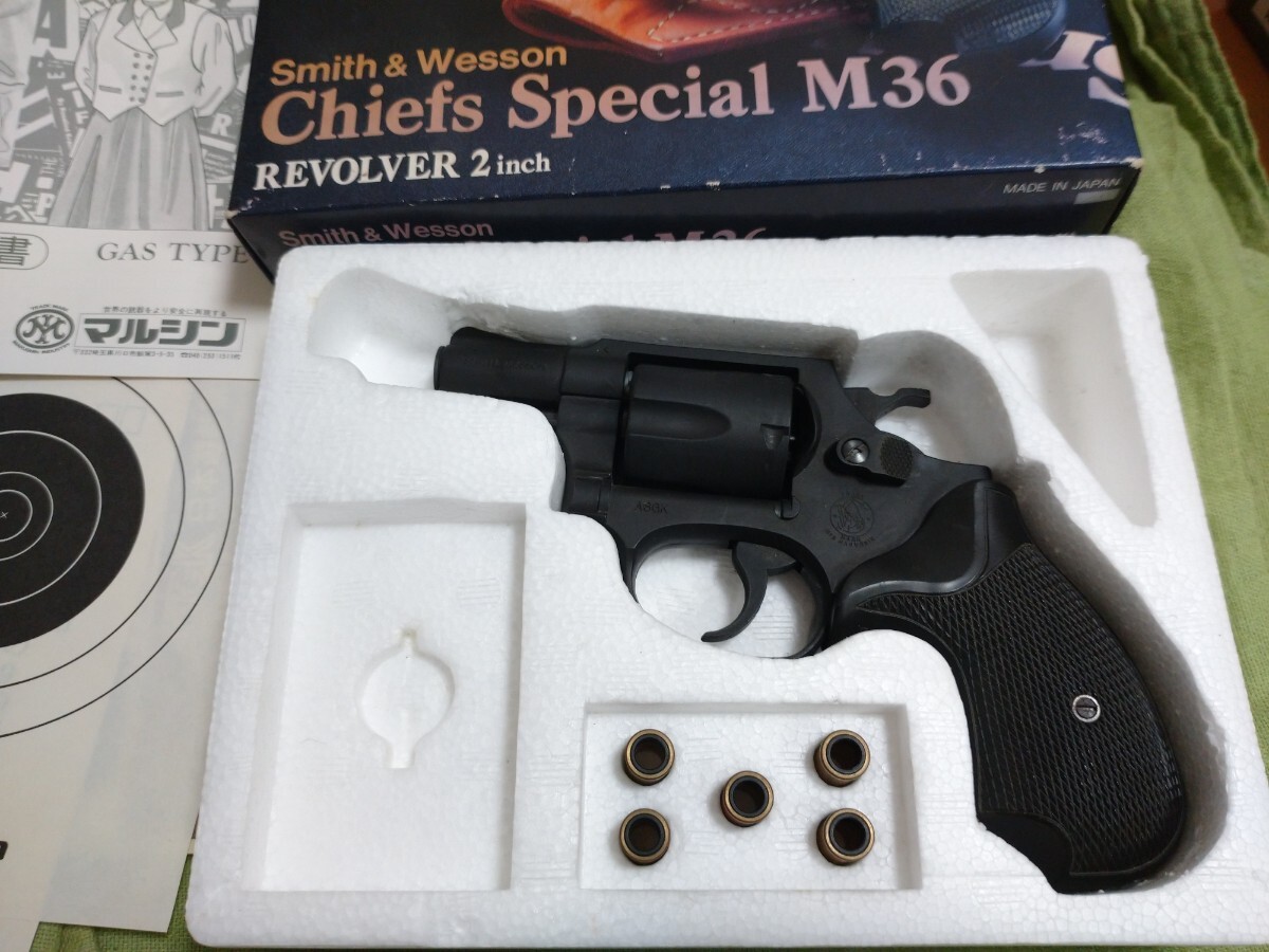 Yahoo!オークション - マルシン S&W M36 ヘビーウエイト ガスリボルバ...
