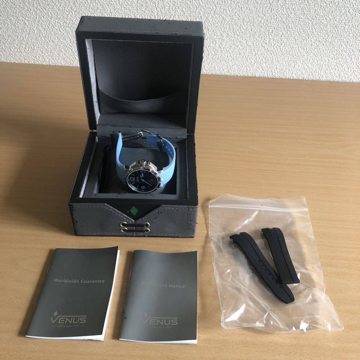 Yahoo!オークション - 499-0340 VENUS メンズ腕時計 ラバーベルト クオ...