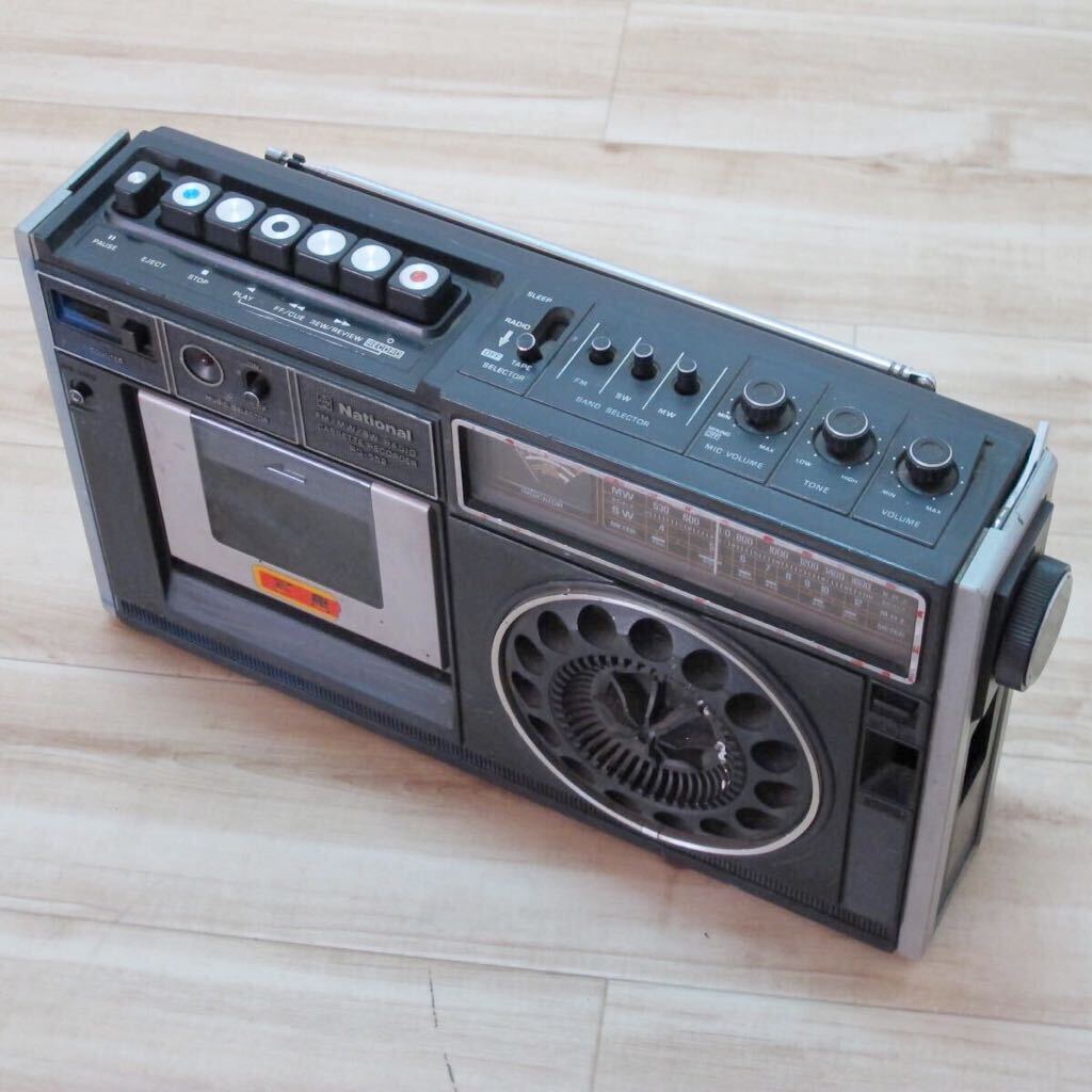 Yahoo!オークション - National ナショナル FM/SW/MW 3バンド カセット...