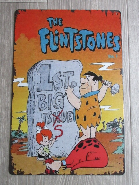 Yahoo!オークション - フリントストーン メタルサイン ブリキ看板4424