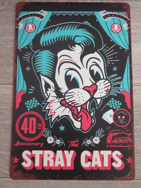 Yahoo!オークション - ストレイキャッツ メタルサイン ブリキ看板4752