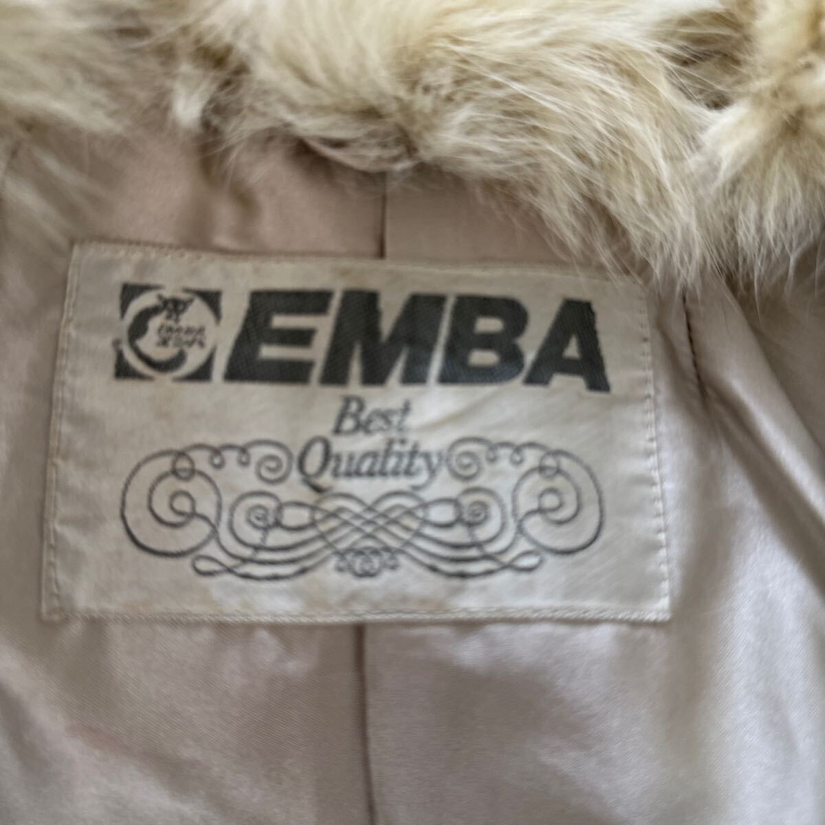 Yahoo!オークション - EMBAファーコート アイボリー