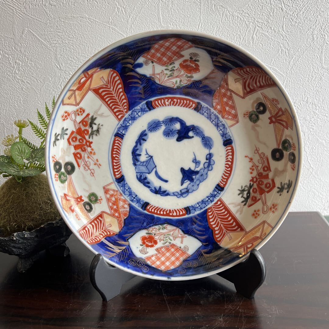 Yahoo!オークション - wasaib k755 和食器 骨董品 大皿・中皿 2枚組 有...