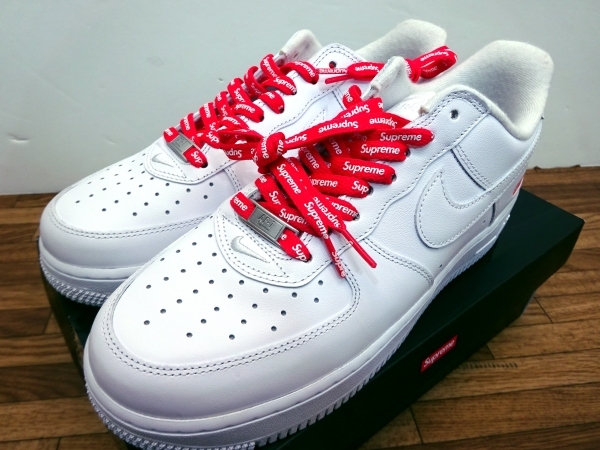 Yahoo!オークション - 未使用 26 5cm ナイキ AIR FORCE 1 LOW/SUPREME ...