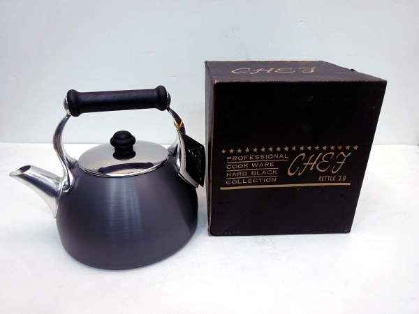 Yahoo!オークション - 未使用 東京アルミニウム ケトル シェフ 3L chef