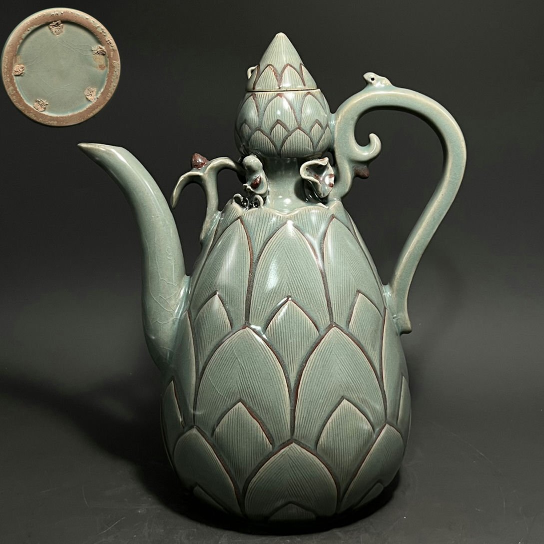 Yahoo!オークション - 渡鶴羽 P227朝鮮珍品旧蔵 朝鮮美術 高麗磁 朝鮮...