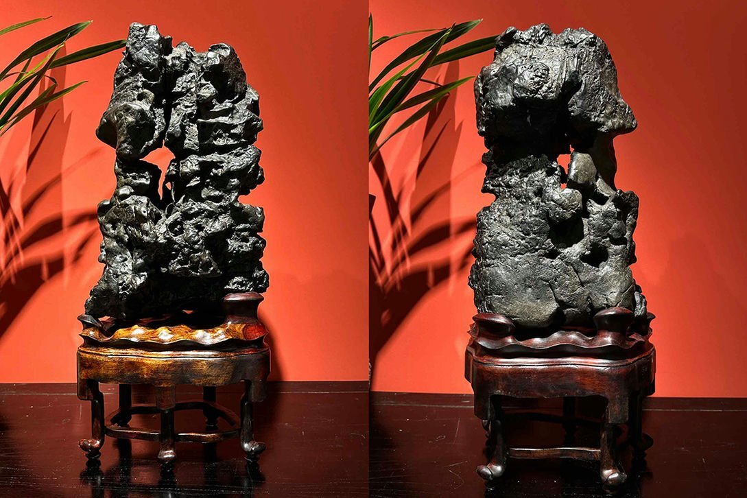 Yahoo!オークション - 渡鶴羽 P183清時代 古英石・時代物・天然古賞石...