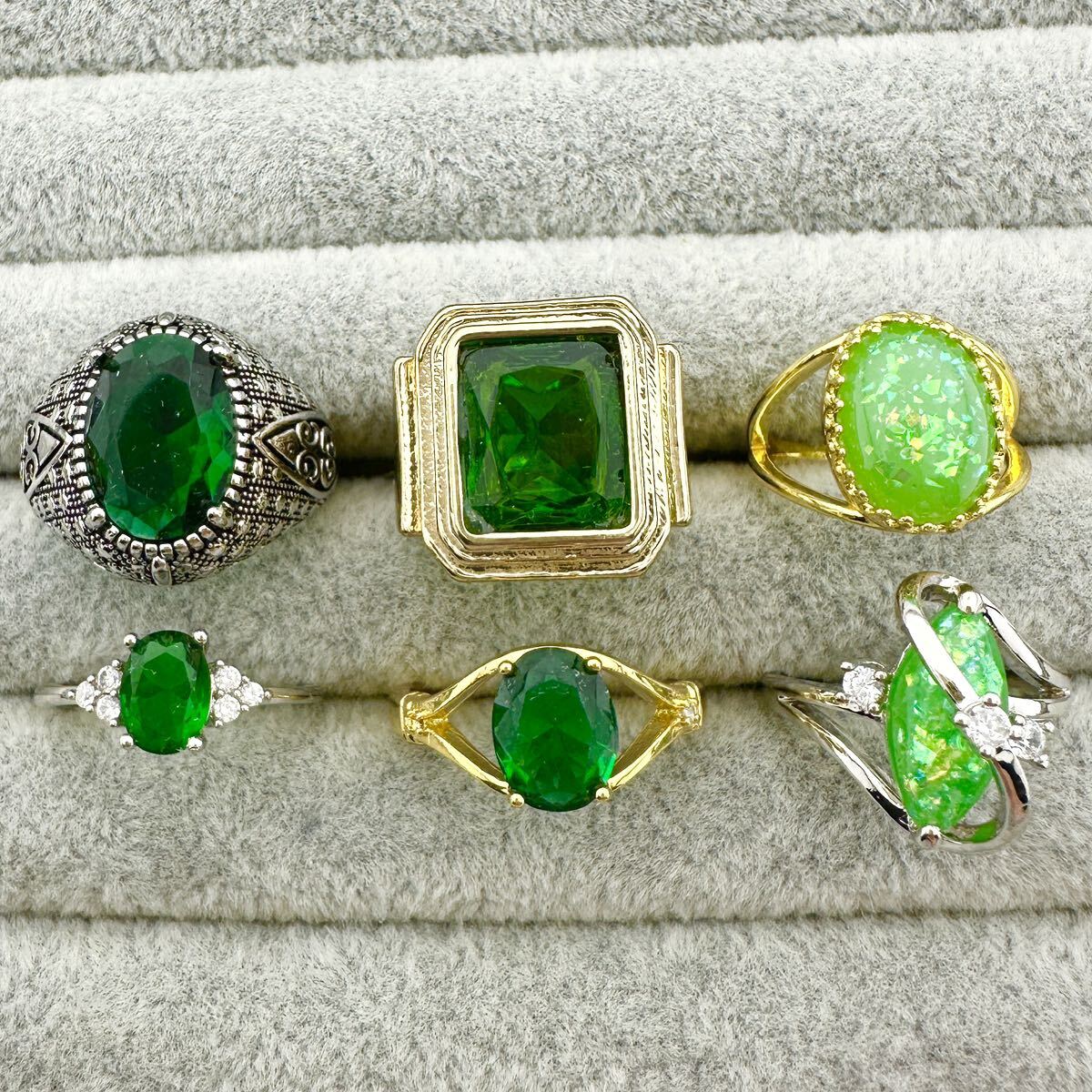 Yahoo!オークション - A212 刻印有含む 天然石 色ガラス カラーストー...