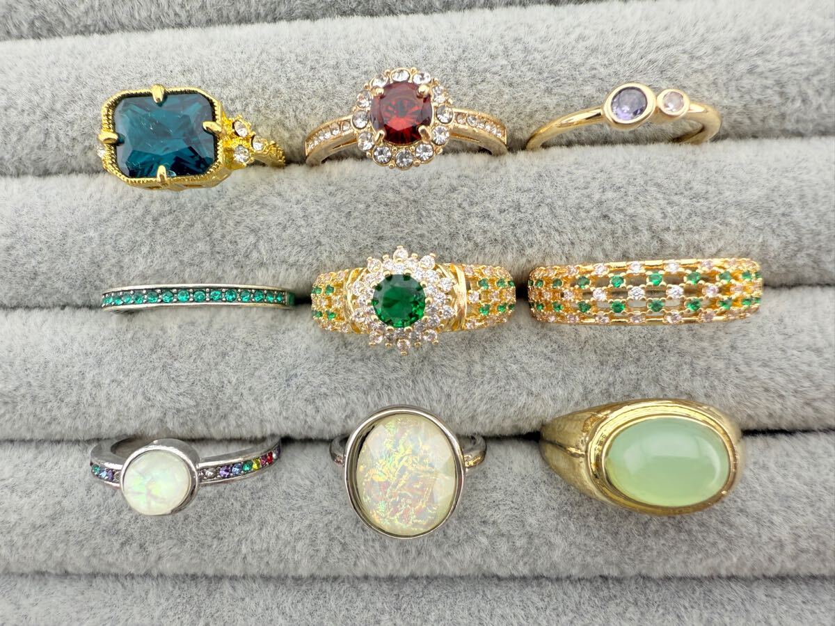 Yahoo!オークション - A638 天然石 色ガラス カラーストーンなど ヴィ...