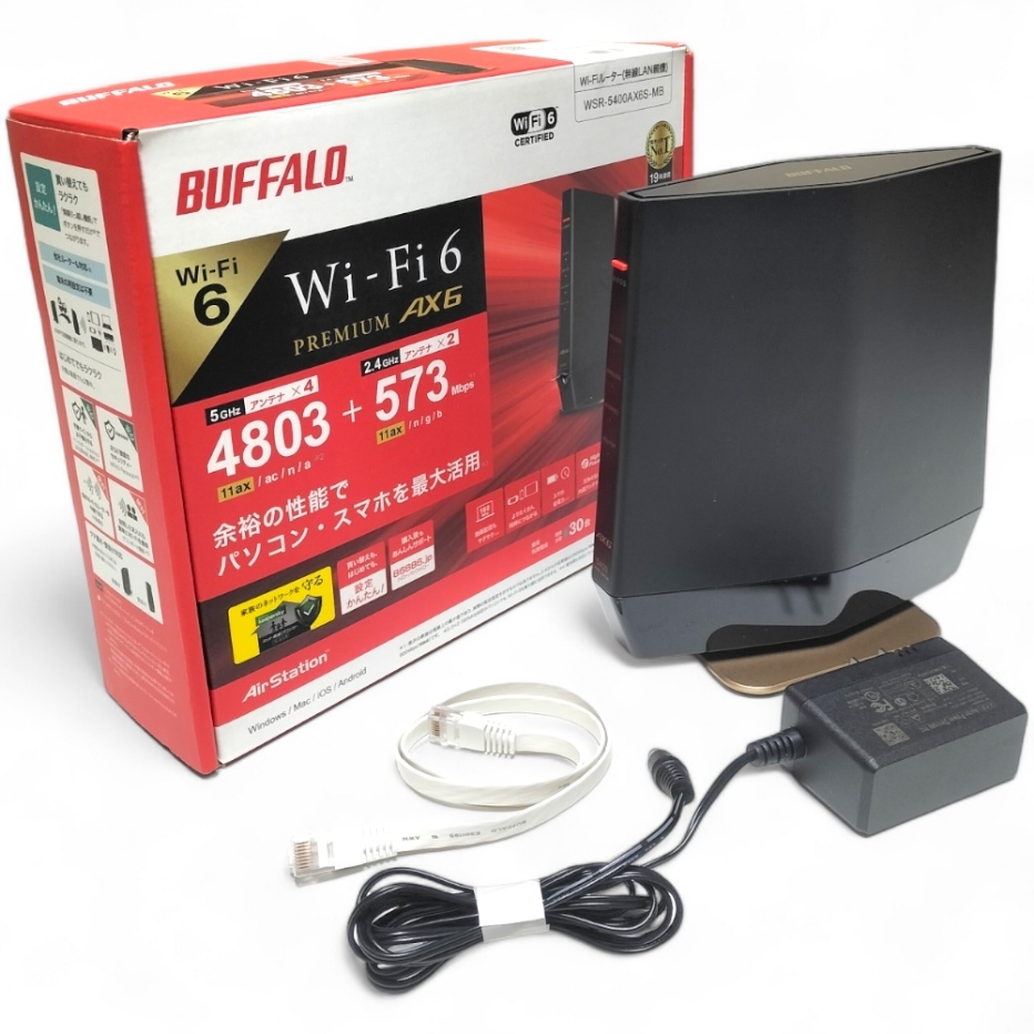 Yahoo!オークション - 1円スタート WSR-5400AX6S-MB （マットブラック...