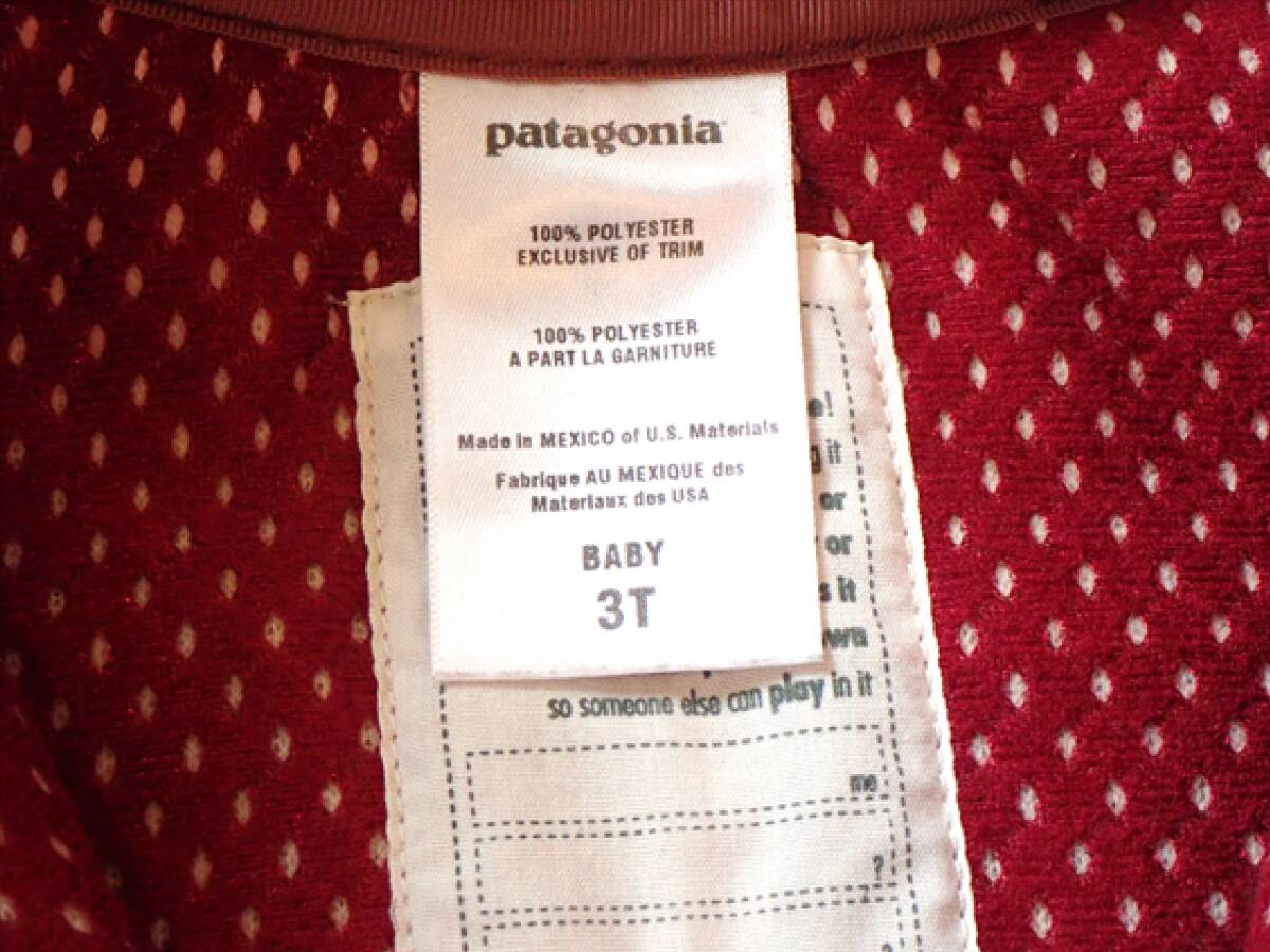 Yahoo!オークション - 子供服【3T】patagoniaパタゴニア もこもこフリ...